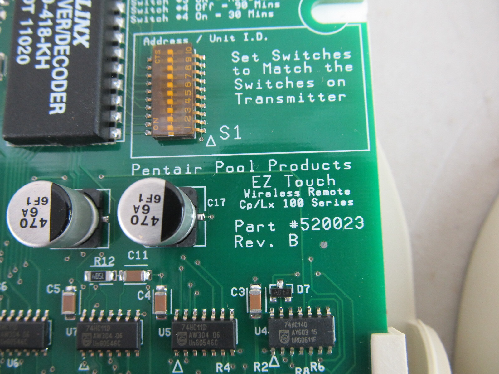 Pentair Compool EZTouch EZ Touch 520023 REV B PCB LX100 w/ Antenna | eBay