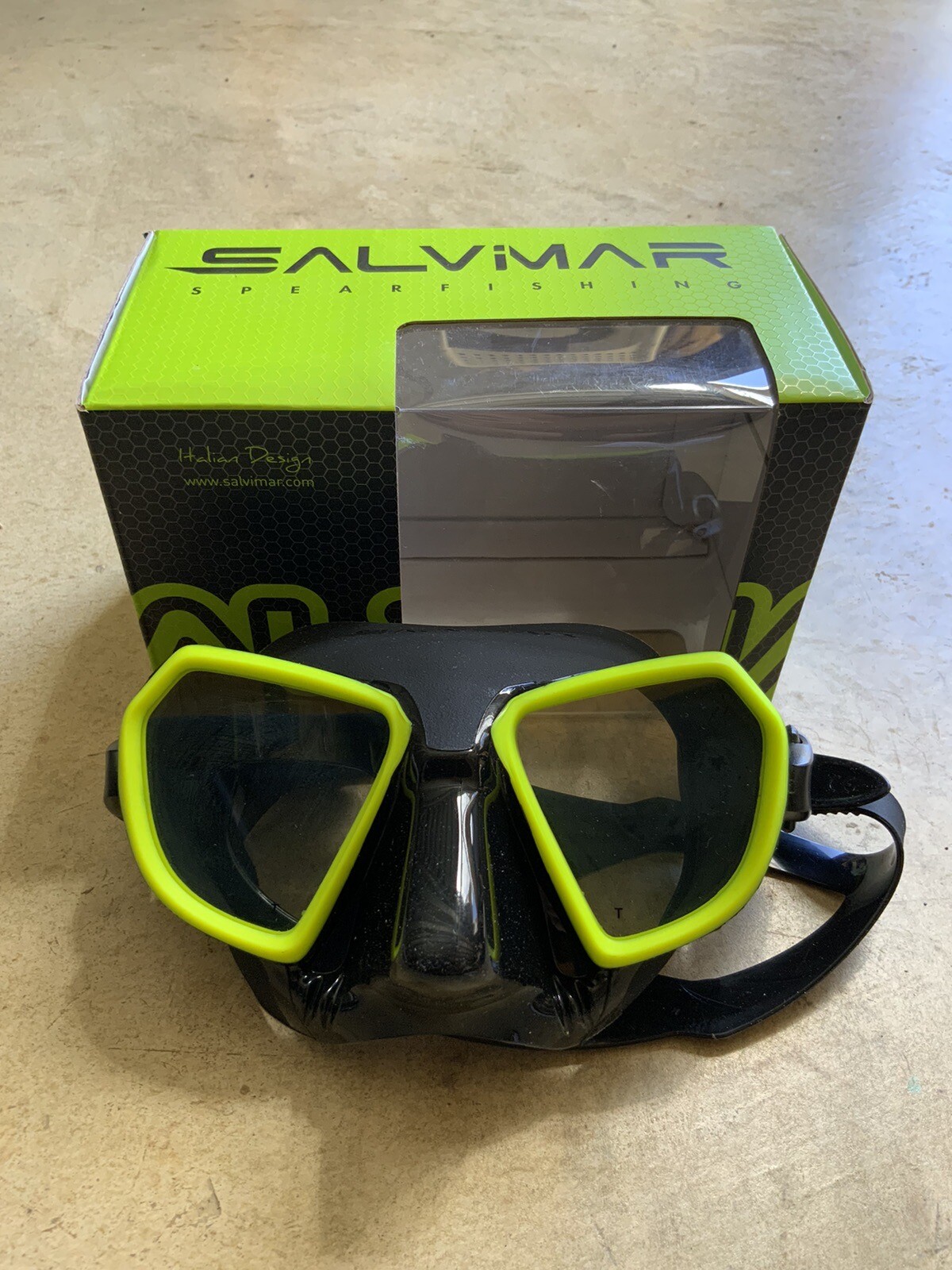 Salvimar Noah Freediving Mask Acid Green for sale online | eBay