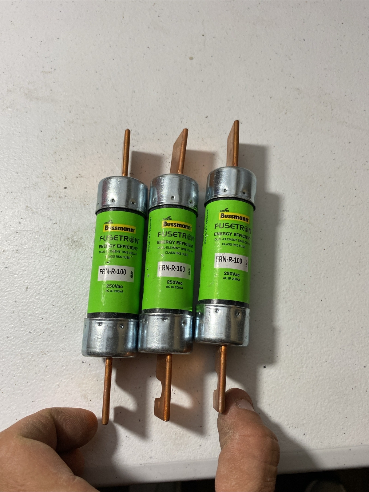 FUSETRON FRN-R-100 Dual Element Time Delay Fuse LOT OF 3 | eBay