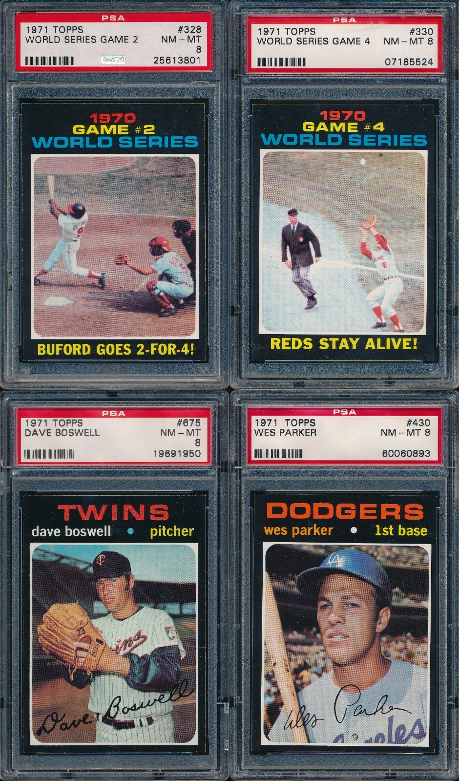 1971 TOPPS COMPLETE SET 752 NM/NM-MT CLEMENTE MUNSON RYAN AARON PSA 7 ...