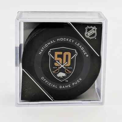 Buffalo Sabres 50th Anniversary Official Game Model Puck | eBay