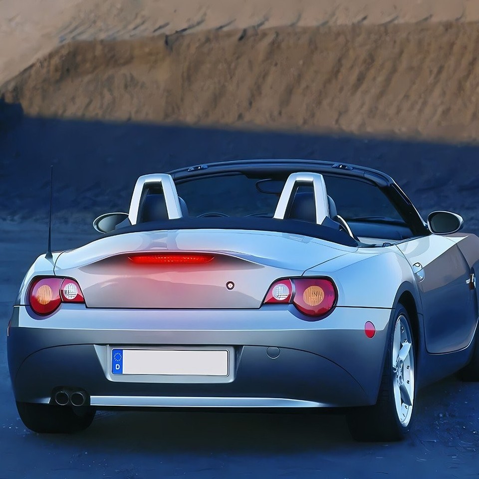 For BMW Z4 E85 Trunk 03-08 3rd Third Brake Light Stop Clear Lens ...