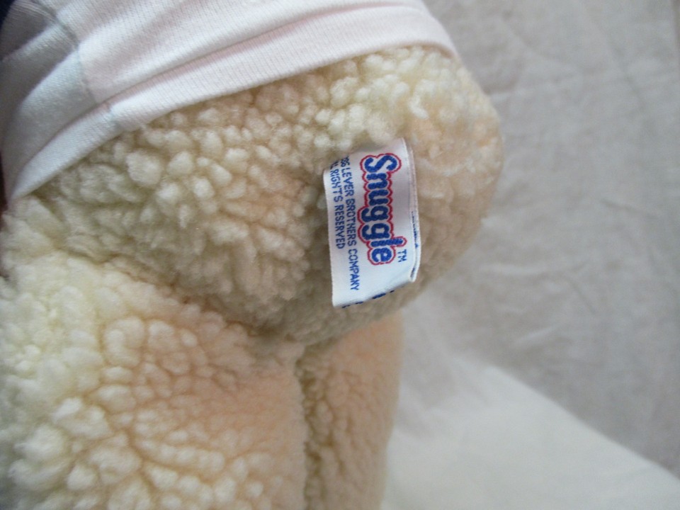 RARE Snuggle fabric softener Bear plush w/ T-SHIRT vtg RUSS 1986 ...