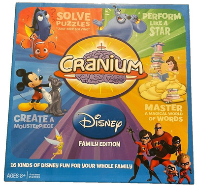Disney Family Cranium Board Game Complete Ages 8+ Fun Activities Kids ...