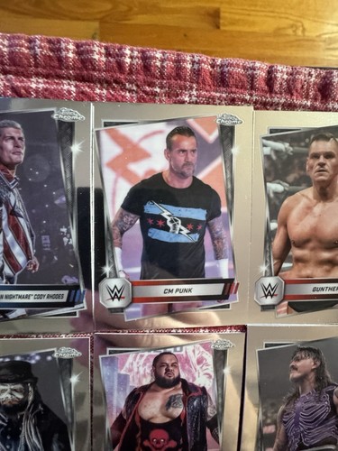 WWE Topps Chrome 2025 Card Mens Lot 50 Cards Cody Rhodes CM Punk Walter ...