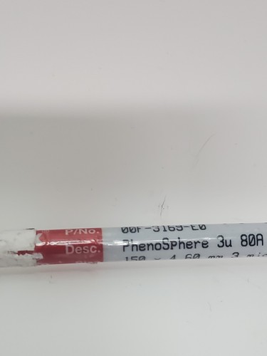 HPLC Column Phenomenex Phenosphere 3u ODS2 80A 150 x 4.6 mm 00F-3169-E0 ...