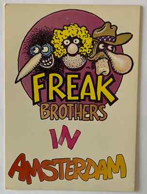 Freak Brothers in Amsterdam postcard Ripp off Press vintage marijuana ...