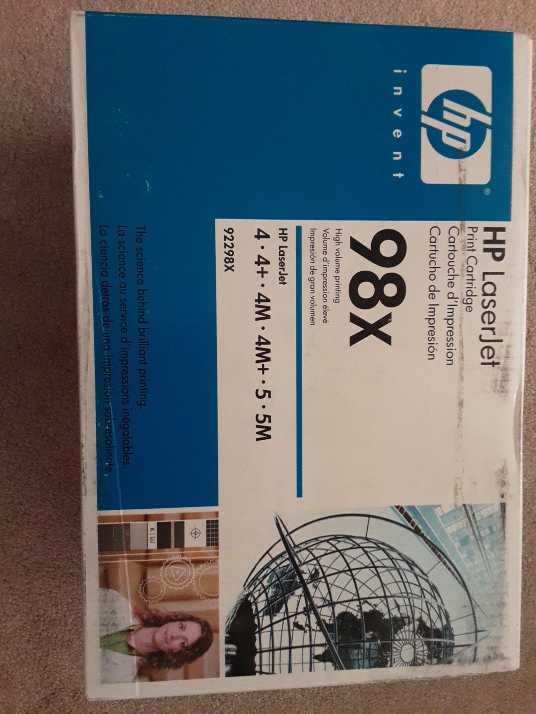 HP 98X 92298X Black Toner Print Cartridge 807027519863| eBay