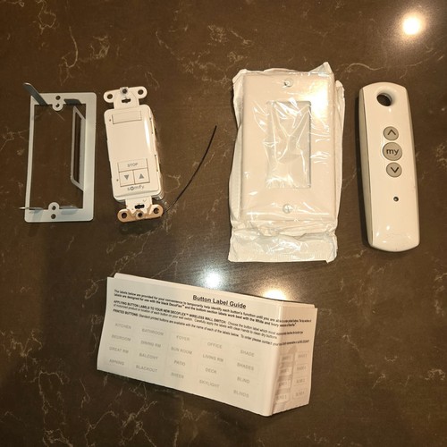 Somfy DecoFlex Wirefree RTS Wall Switch, 1-Channel, White (1810897) | eBay