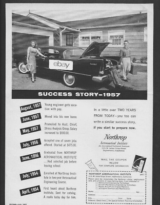 NORTHROP AERONAUTICAL INSTITUTE INGLEWOOD,CALIFORNIA SUCCESS STORY 1957 ...