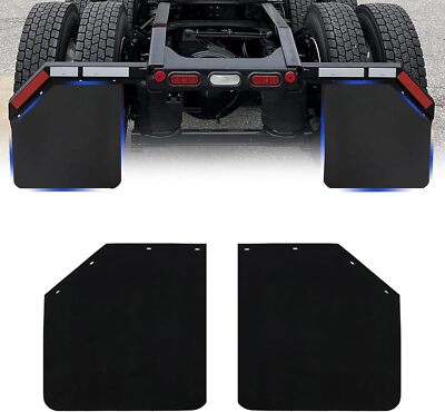 24 x 24Inch Mud Flaps for Semi Trucks Tractor Trailer Heavy Duty TPE ...