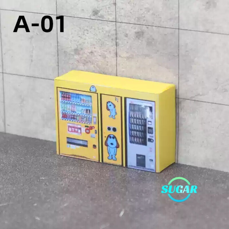 Diorama 1/64 Vending Machine Model Diecast Car Garage Display ...