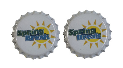 Beer Bottle Caps - Spring Break - 1 Pair | eBay
