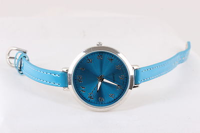 BLUE THIN STRAP W/ BLUE FACE WOMEN'S WRISTWATCH 7363 | eBay