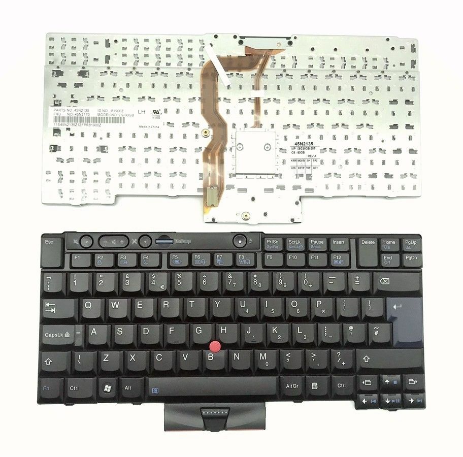 Laptop Keyboard For Lenovo Thinkpad X220 T410 T510 T420S T520 X220I UK ...