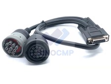 Genuine Caterpillar CAT Comm 3 Diagnostic 14 Pin / 9pin Y Cable 457 ...