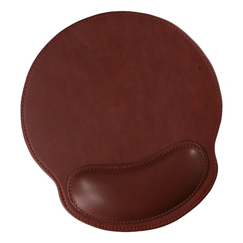 PU Leather Mouse Pad Comfort Mouse Mat Brown Wrist Support Home | eBay