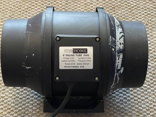 Vivosun 6" Inline Tube Fan With Variable Speed Controller NOT FOR HIGH ...