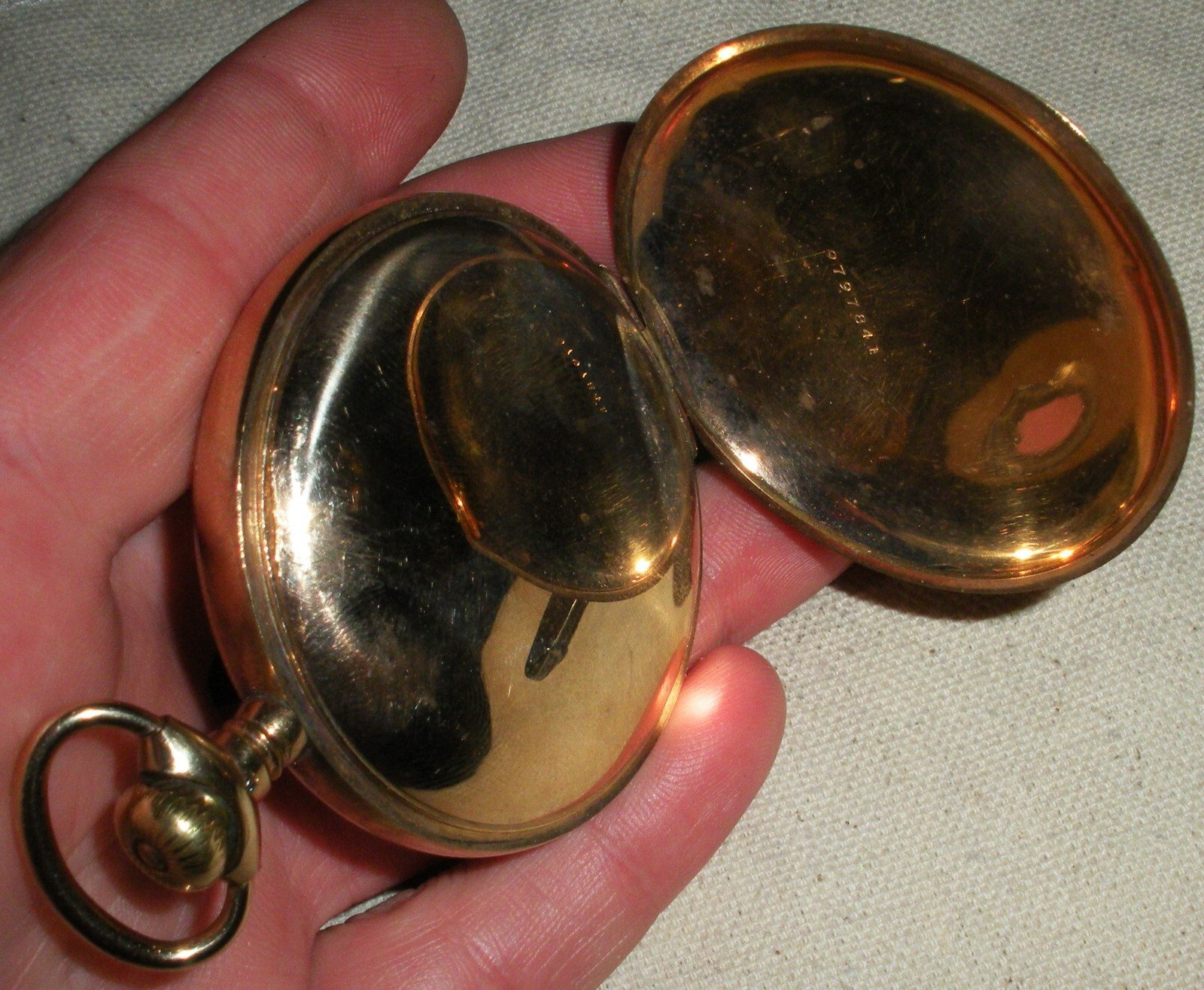 RARE 1903 ANTIQUE HAMILTON WATCH CO RAILROAD POCKETWATCH ONLY 1 OF ...