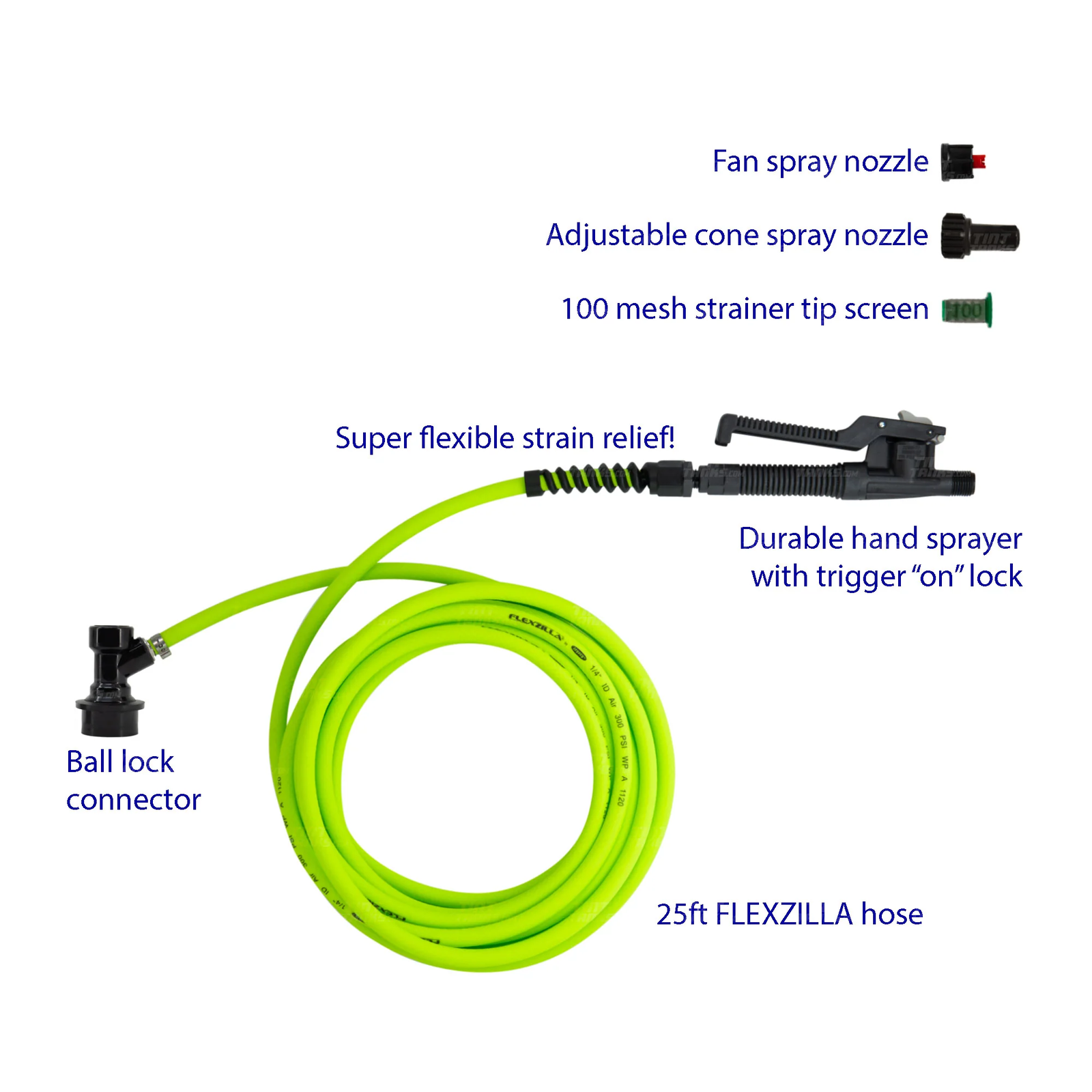 Window Tint Sprayer Mounting Solution Spray Tank + 25' Flexzilla Hose ...