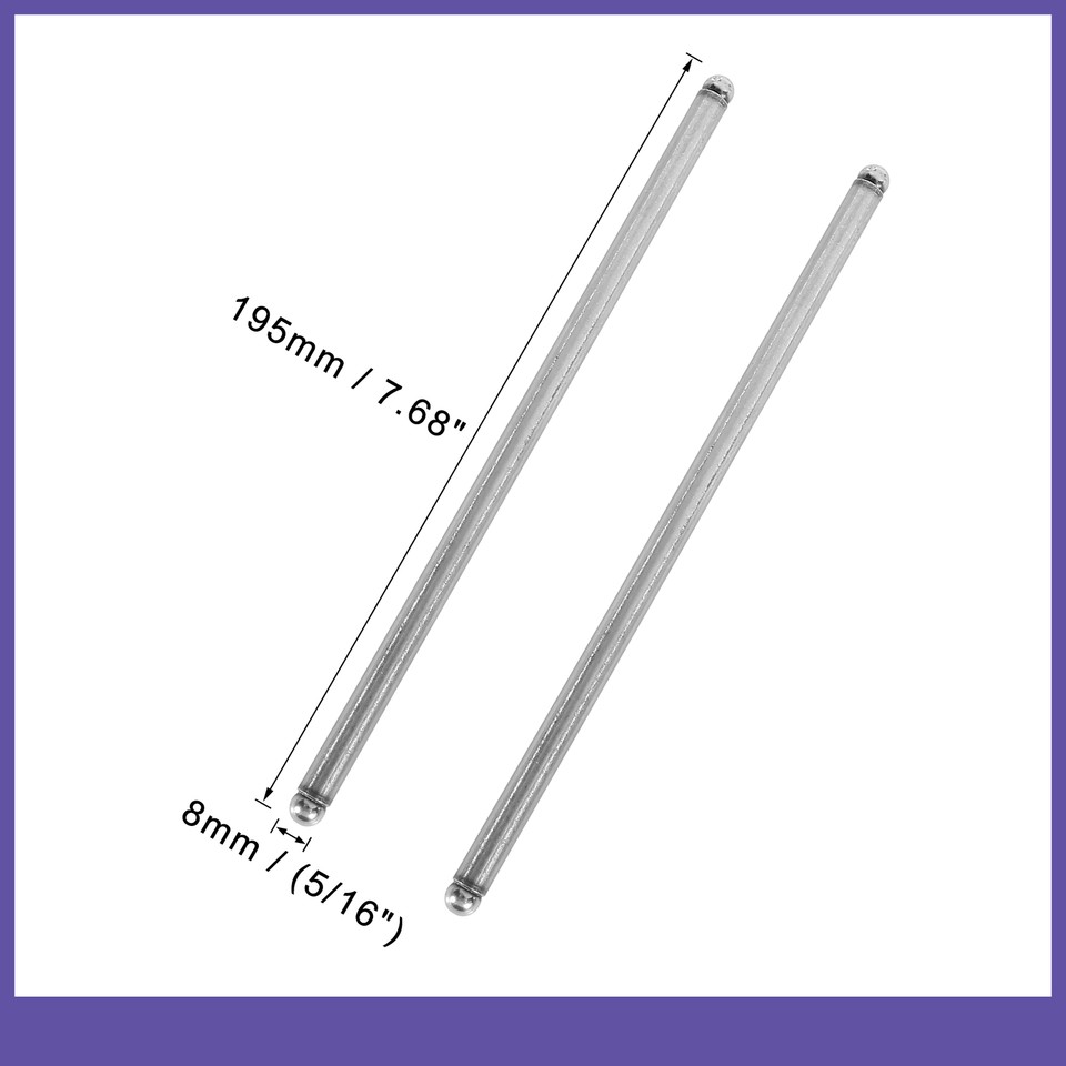 16pcs Pushrod Push Rods 5/16 Inch Custom for Chevy Small Block SBC 262 ...