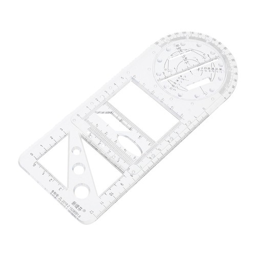 Drawing Ruler Set Shape Stencils for Kids Drafting Template Rectangle ...