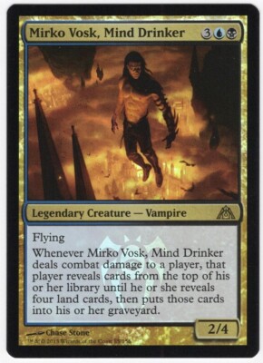 Mirko Vosk, Mind Drinker 2013 Dragon's Maze FOIL Legendary Creature MTG ...