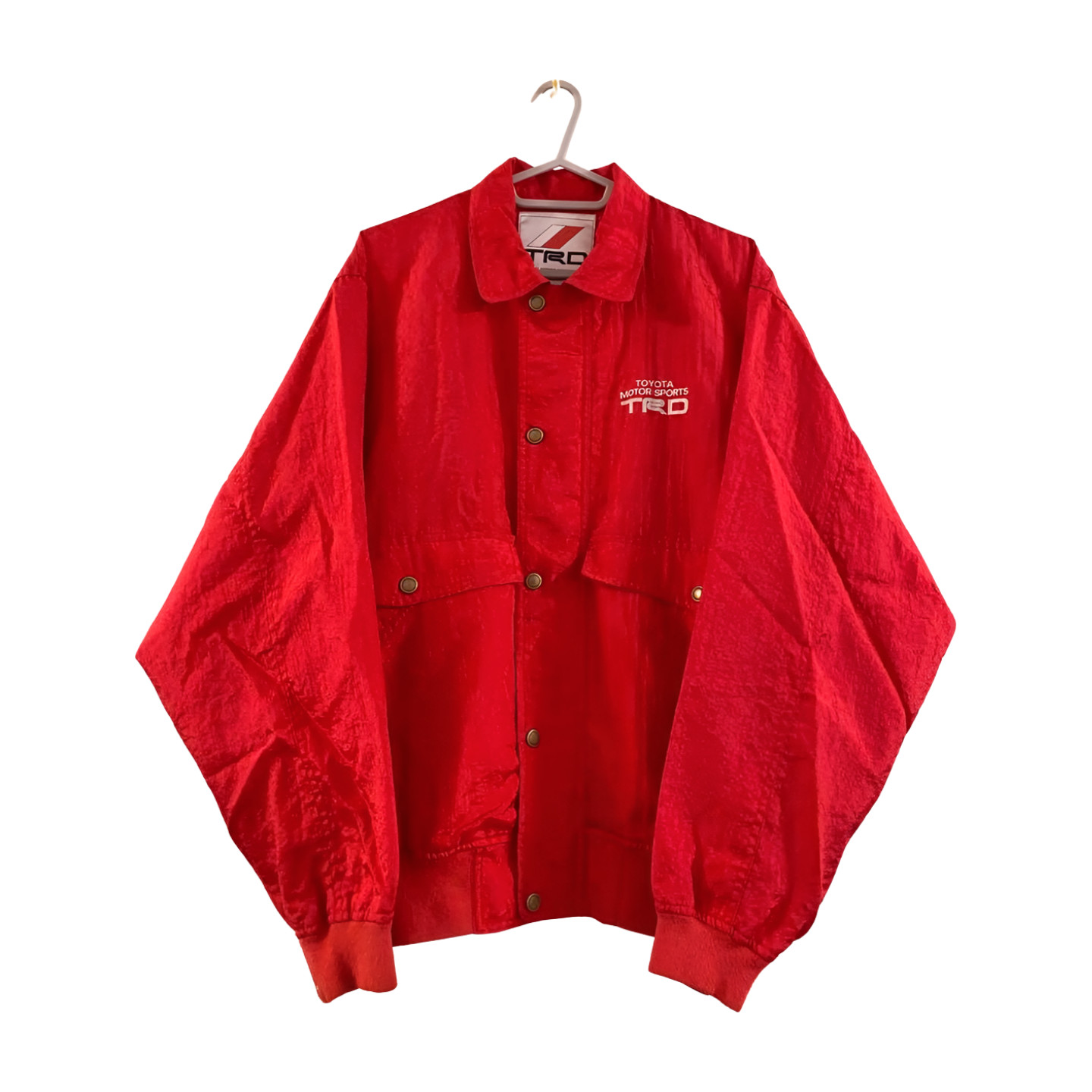 Toyota Motor Sports TRD Racing Jacket Size M Red Nylo… - Gem