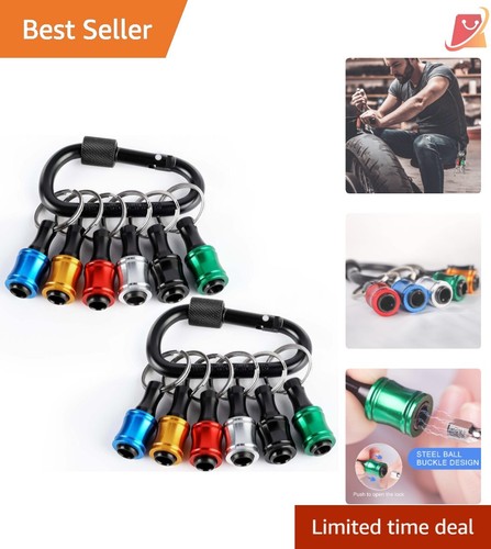 6pcs Aluminum Screwdriver Bit Holder Set Lightweight Quick Change ...