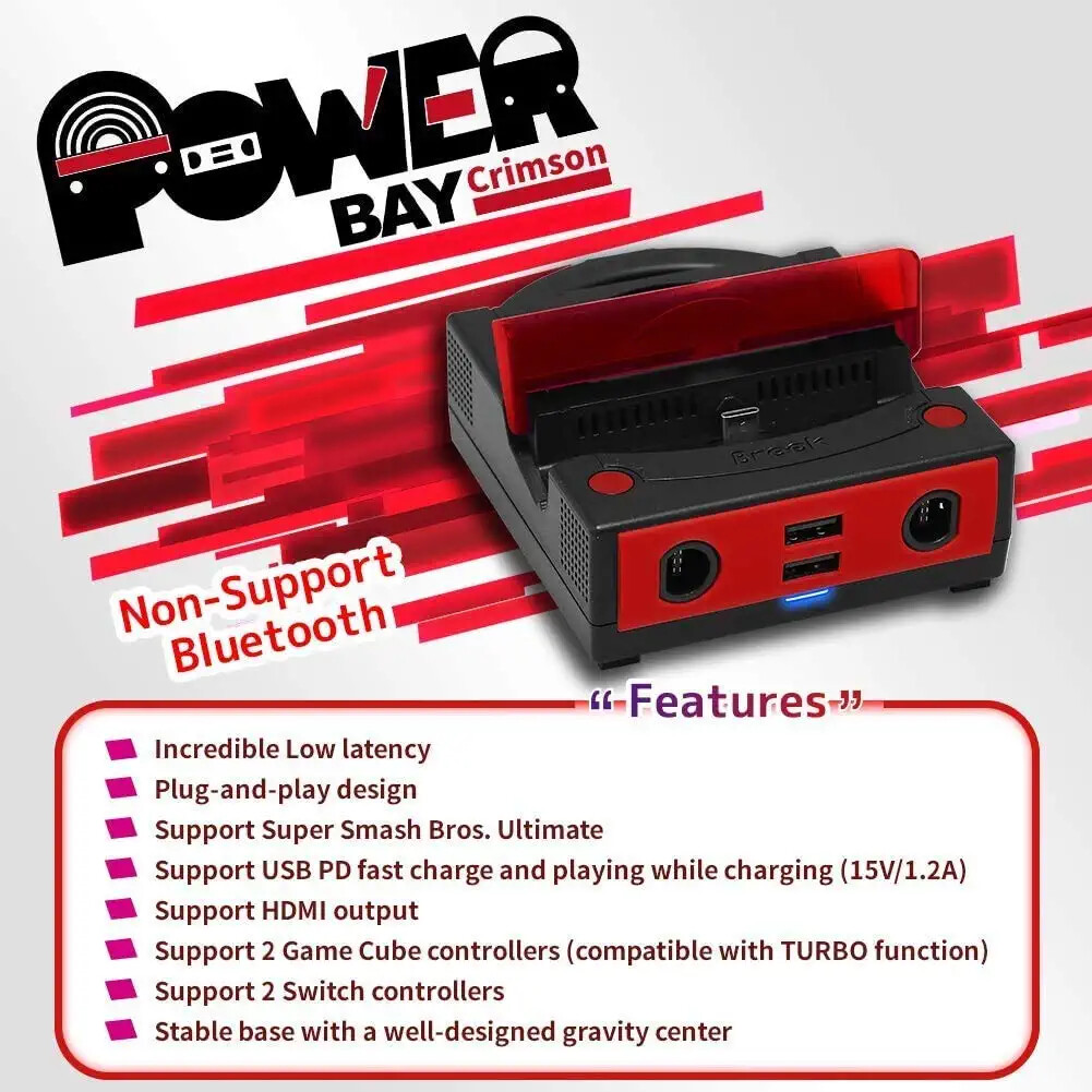 Brook Power Bay Crimson for the Nintendo Switch without Bluetooth | eBay