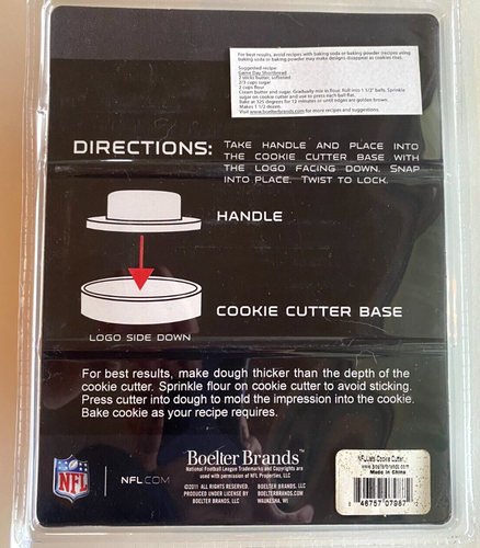 Indianapolis Colts Cookie Cutter Set: 3 Cookie Cutters & 1 Handle NFL ...