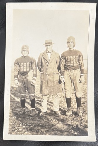 NFL 1930-32 Chicago Bears Football HOF Red Grange Coach Ralph Jones ...