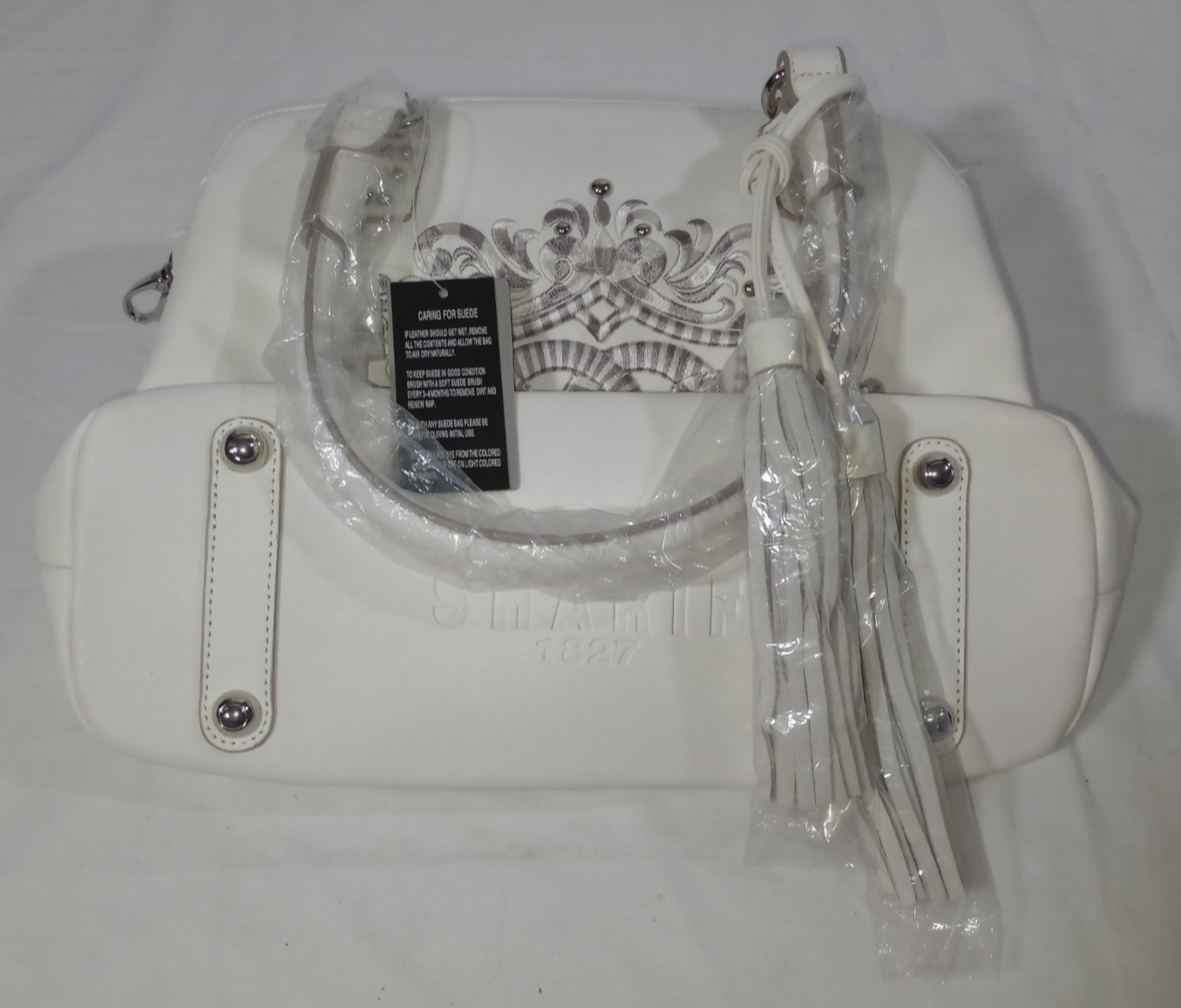 Original by Sharif 1827 White Handbag | NWT | Designer Satchel | eBay