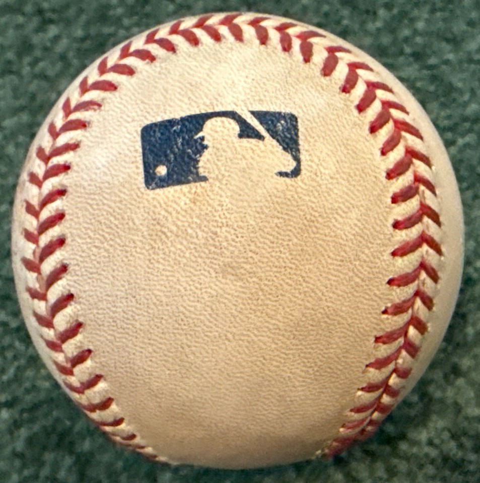 AARON JUDGE SIGNED GAME USED BALL JUDGE @BAT FROM 2024 MVP YANKEES MLB ...