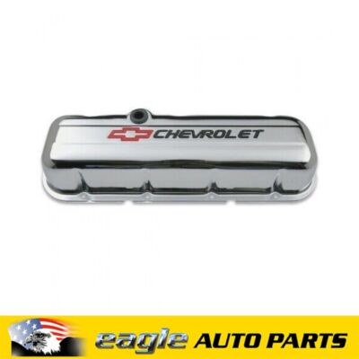 CHEV 396 454 BBC PROFORM BOWTIE LOGO TALL CHROME ROCKER COVERS # 141 ...