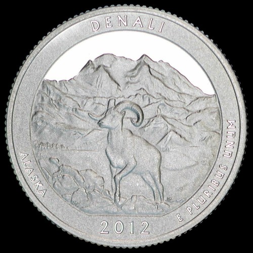 2012 S Denali 90% SILVER Deep Cameo "PROOF" Alaska ATB Quarter US Mint ...