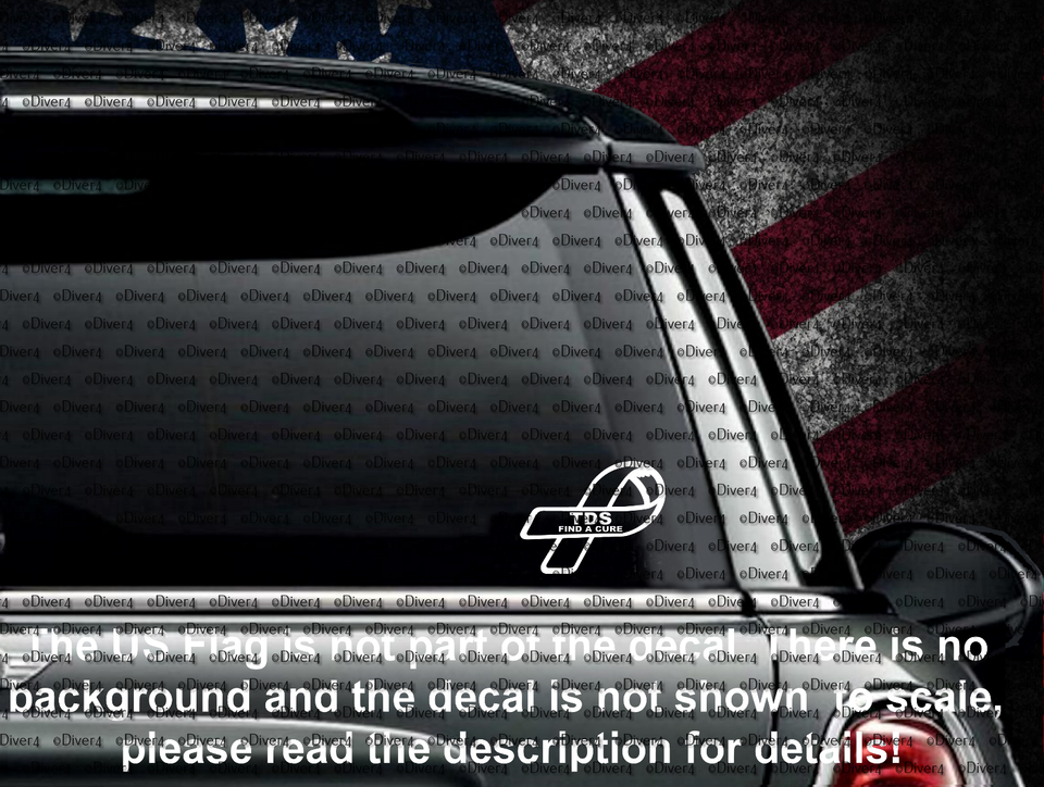 TDS (Trump Derangement Syndrome) Find A Cure Ribbon Vinyl Decal US Made ...