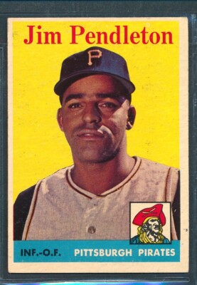 1958 Topps #104: JIM PENDLETON Pittsburgh Pirates ~ EX to EX-MT | eBay