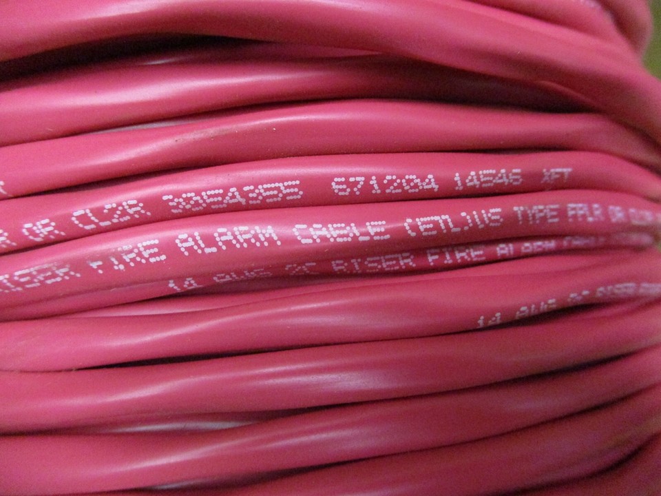 14 AWG 2C Riser Fire Alarm Cable Type FPLR or CL2R 14-2C SOL BC FPLR ...