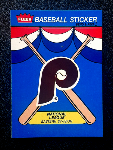 PHILADELPHIA PHILLIES 1989 FLEER TEAM STICKERS #33 NRMINT+ 69339 | eBay