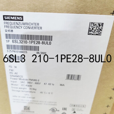 ONE Siemens NEW Boxed G120 Power Module 6SL3210-1PE28-8UL0 6SL3 210 ...