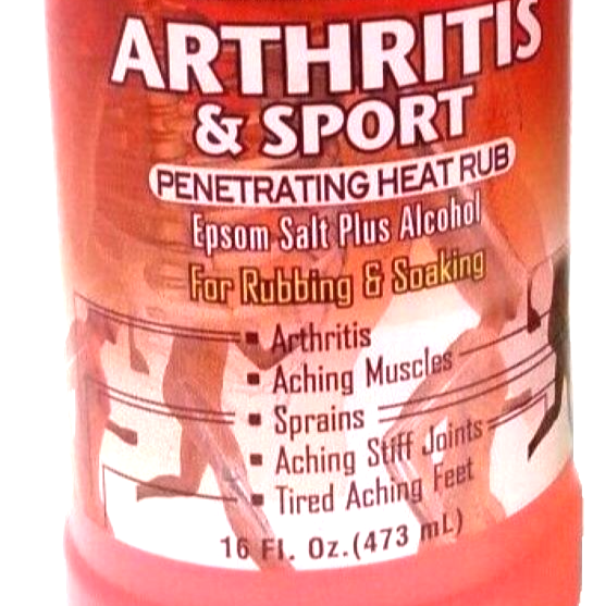LDN Research 16oz Arthritis & Sport Penetrating Heat Rub Epsom Salt ...