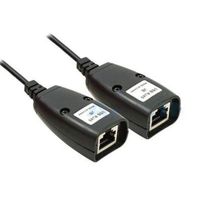 USB Extension Ethernet RJ45 Cat5e/6 Cable LAN Adapter Extender Over ...