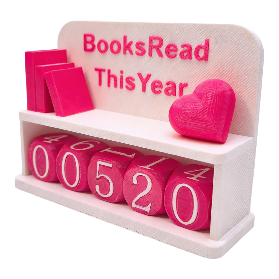 Annual Reading Sign Books Read Display for Readers Shelf Decor and ...