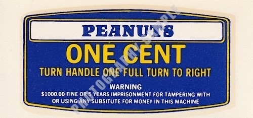 1¢ Masters Water Transfer Decals For Coin-op Vending Machine | eBay