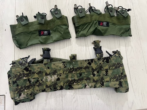 AOR2 LONDON BRIDGE LBT-2586J QUICK RELEASE ASSAULT PANEL CHEST RIG NAVY ...