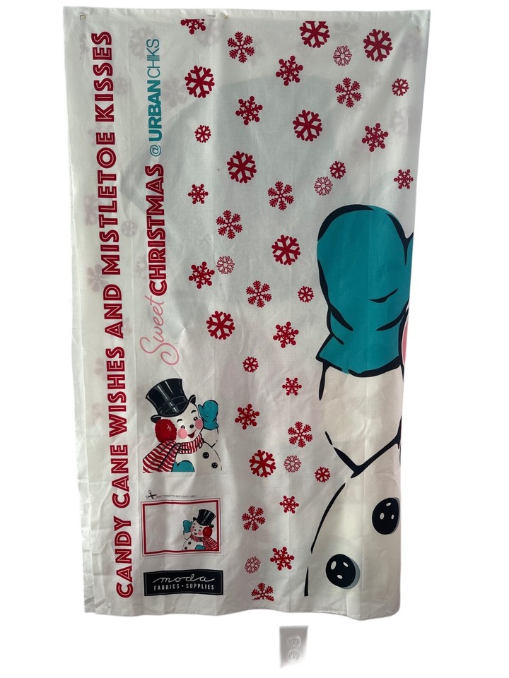 Moda Sweet Christmas LARGE Snowman Panel With Full Directions for Quilt ...