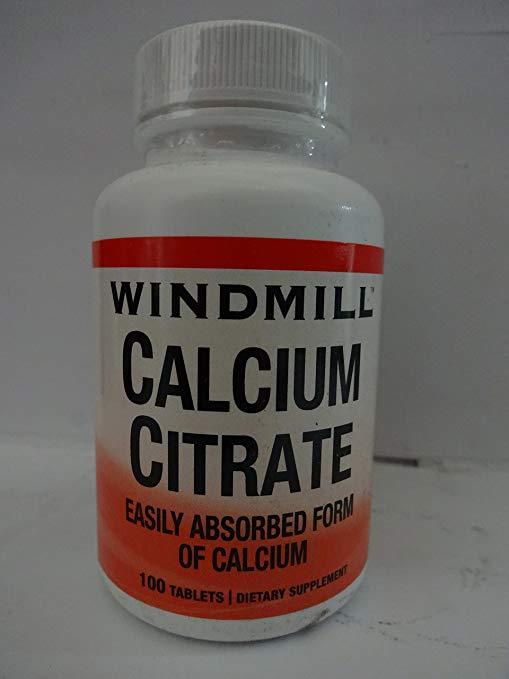 Windmill Calcium Citrate Tablets, 100 Ct (7 Pack) | eBay