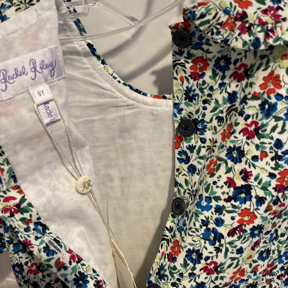 Rachel Riley Girls Floral Frills Dress Size 8Y NWT | eBay