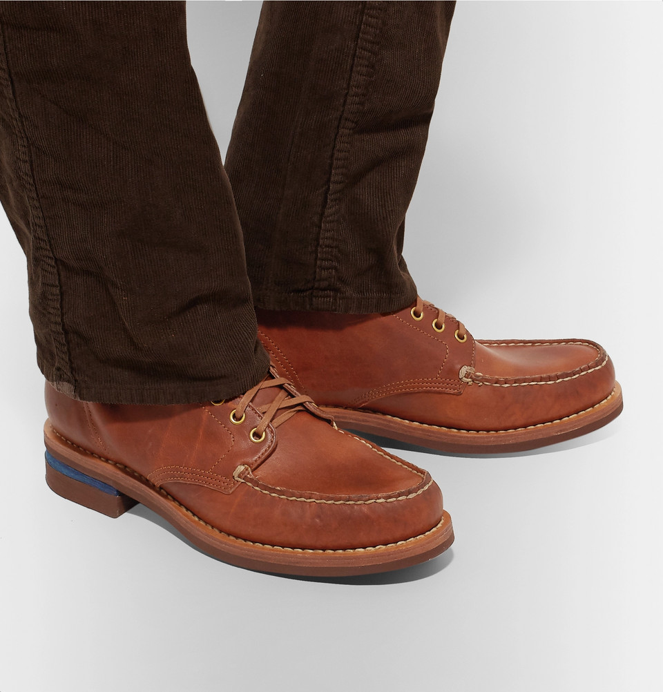 NWB Visvim Blackfoot Moc Toe Leather Boots in Tan Fringed NWB Visvim Blackfoot Moc Toe Leather Boots in Tan Fringed